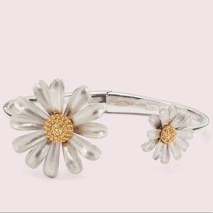 kate spade | Jewelry | Kate Spade Silver Daisy Cuff Bracelet | Poshmark